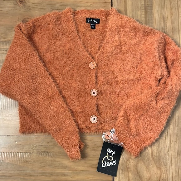 art class | Sweaters | Art Class Furry Cropped Cardigan Will Fit Small ...